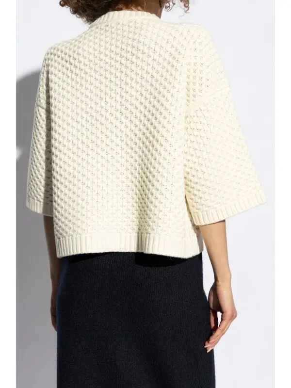 Fabiana Filippi Grid-stitch Knit T-shirt