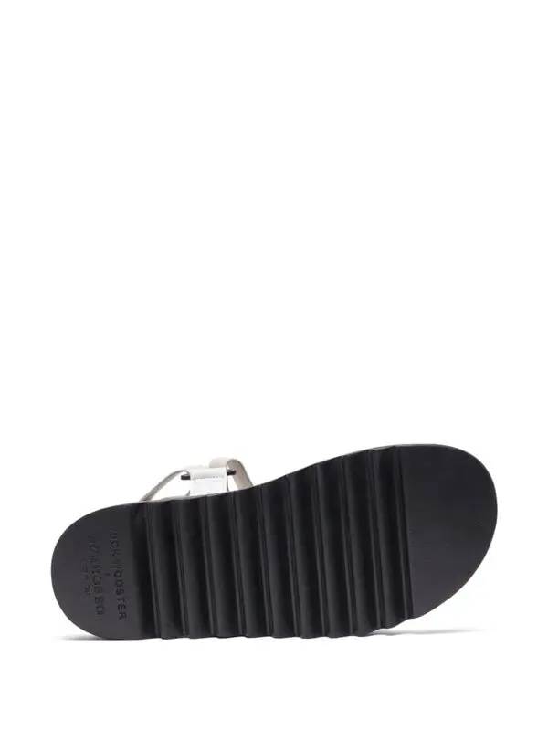 SCAROSSO Wooster V Suede Sandals - White