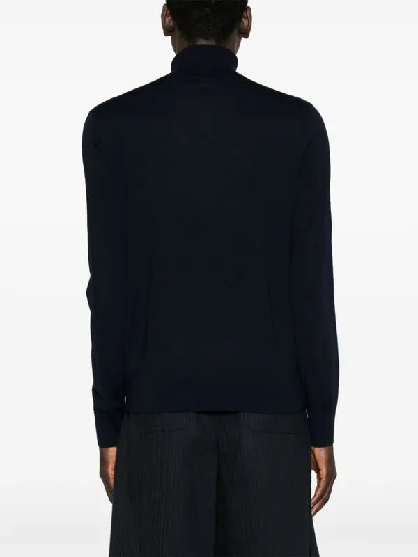 Dsquared2 Logo-embroidered Roll-neck Jumper - Blue