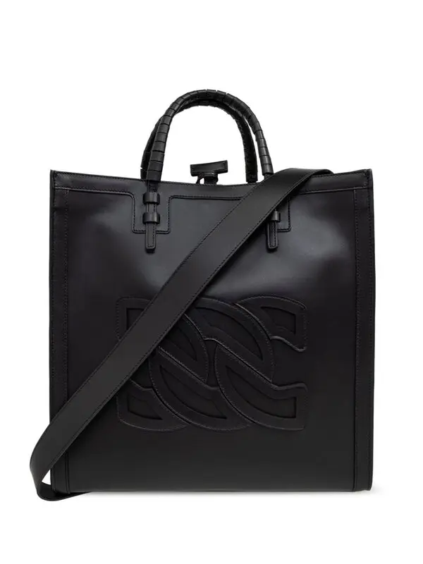 Casadei Beaurivage Leather Tote Bag - Black