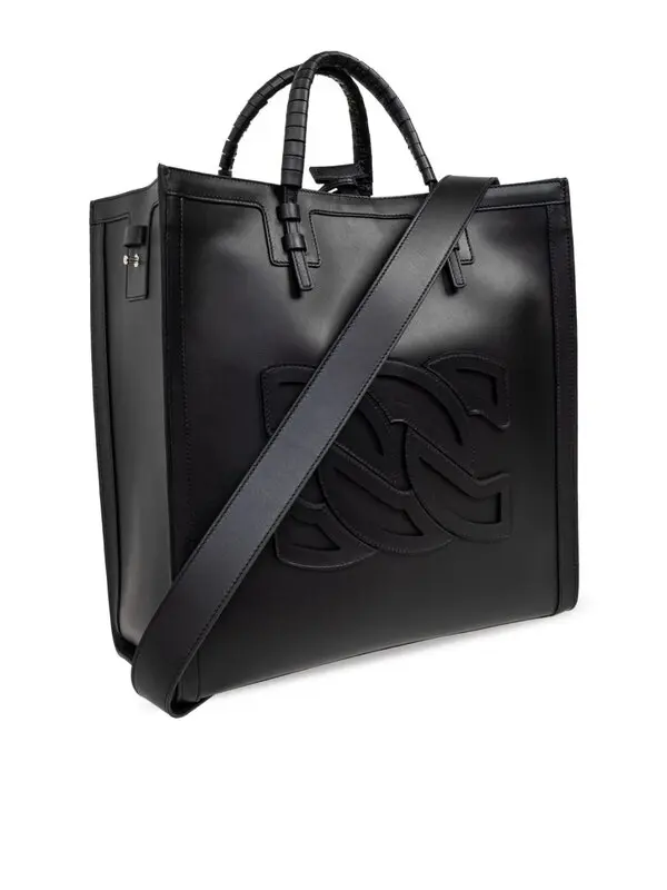 Casadei Beaurivage Leather Tote Bag - Black