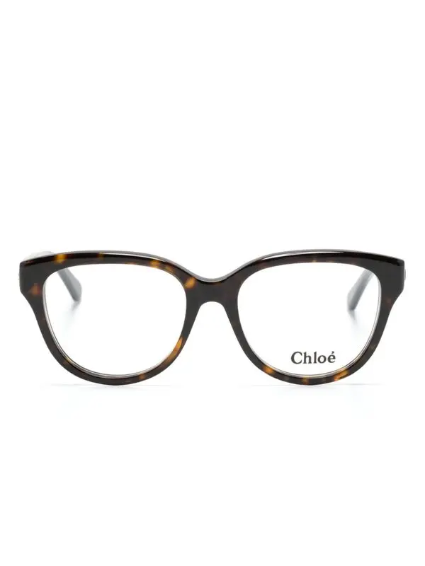 Chloé Square Frame Eyeglasses - Brown