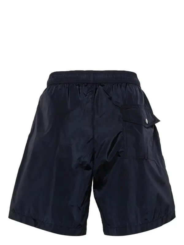 Moncler Logo-patch Swim Shorts - Blue