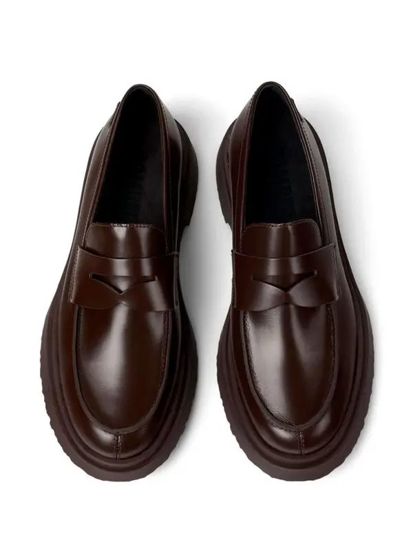Camper Walden Penny-slot Leather Loafers - Brown