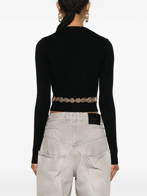 Rabanne Ribbed-knit Top With Studs