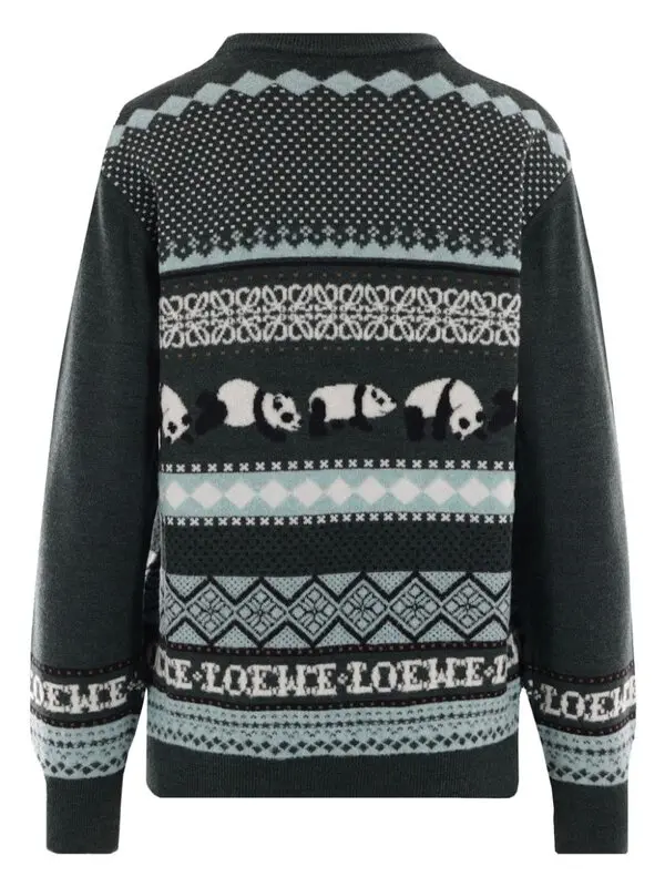 Loewe Panda Intarsia Knit Jumper