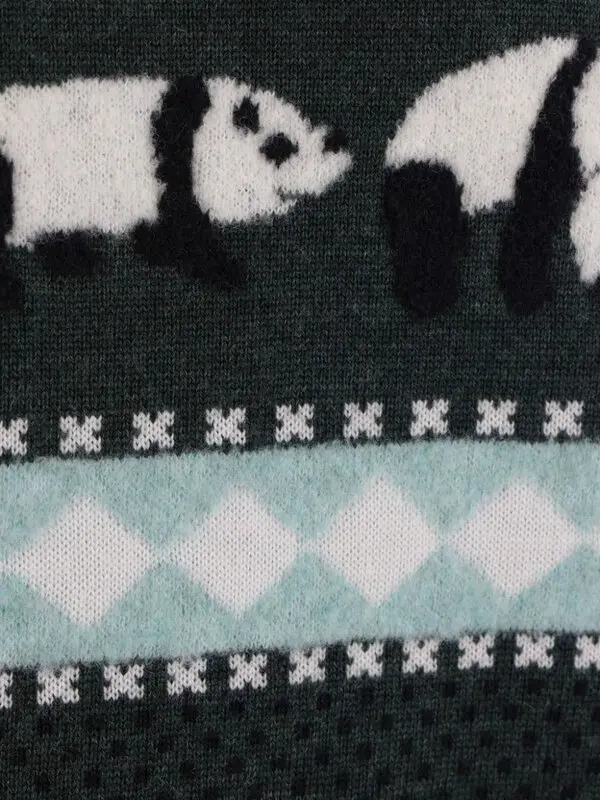 Loewe Panda Intarsia Knit Jumper