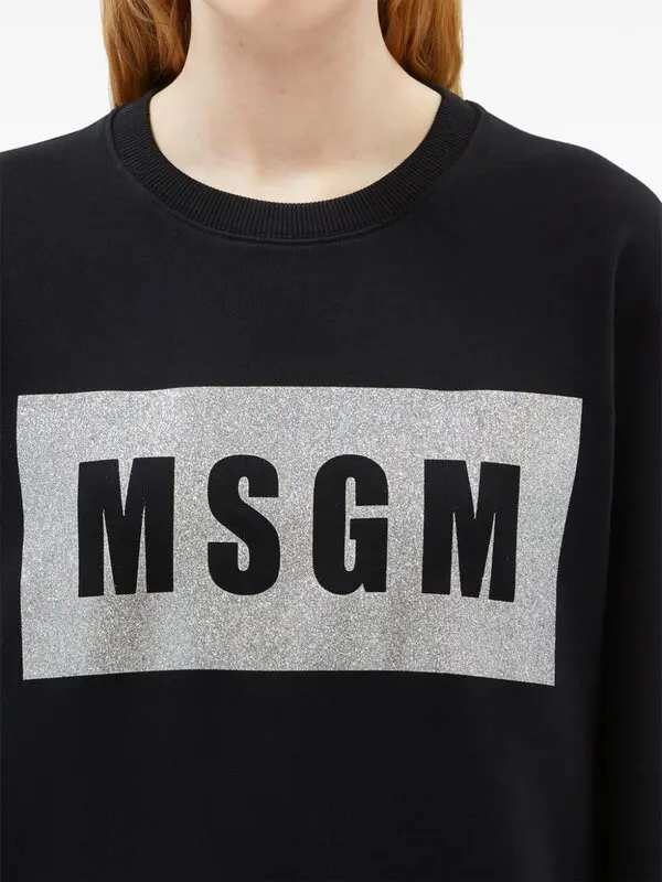 MSGM Logo-print Sweatshirt - Black