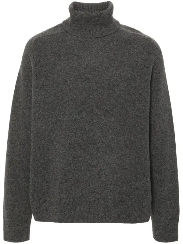 MAISON MARGIELA Roll Neck Wool Jumper - Grey