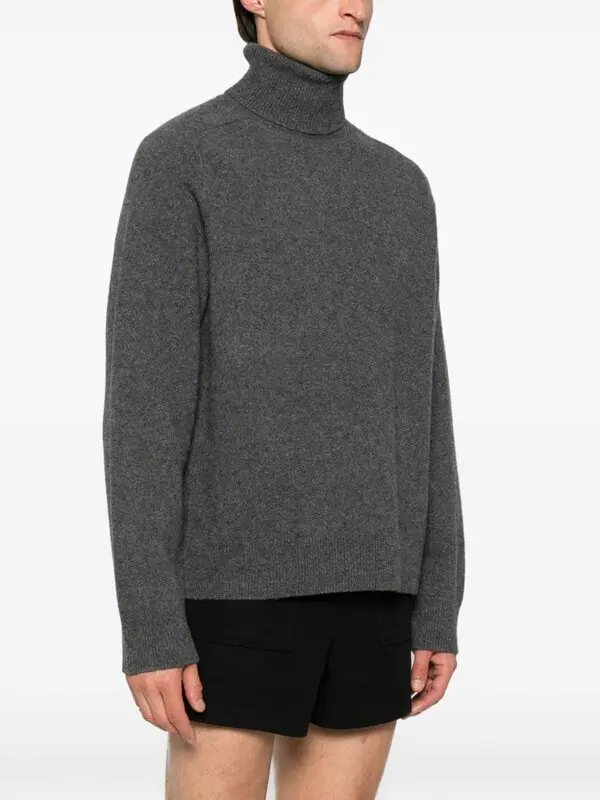 MAISON MARGIELA Roll Neck Wool Jumper - Grey