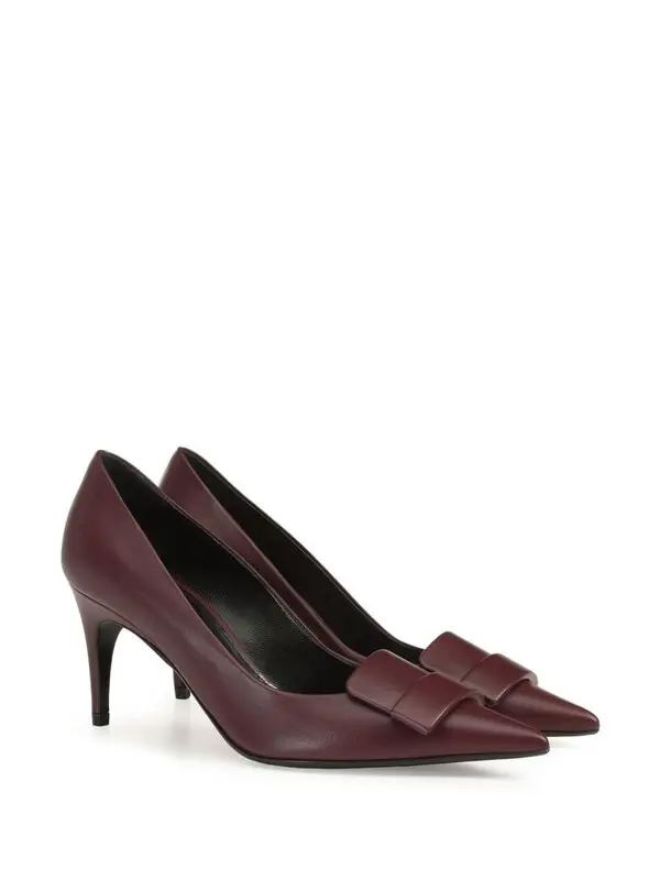 SERGIO ROSSI 45mm Laminated Leather Pumps