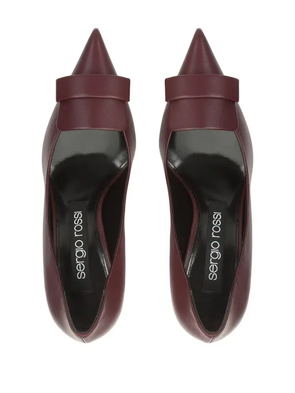 SERGIO ROSSI 45mm Laminated Leather Pumps