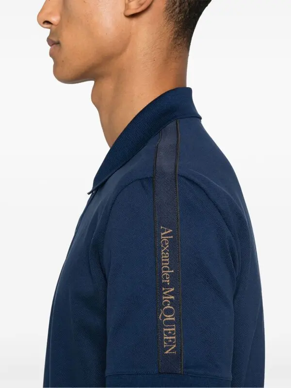 Alexander McQueen Logo-tape Polo Shirt