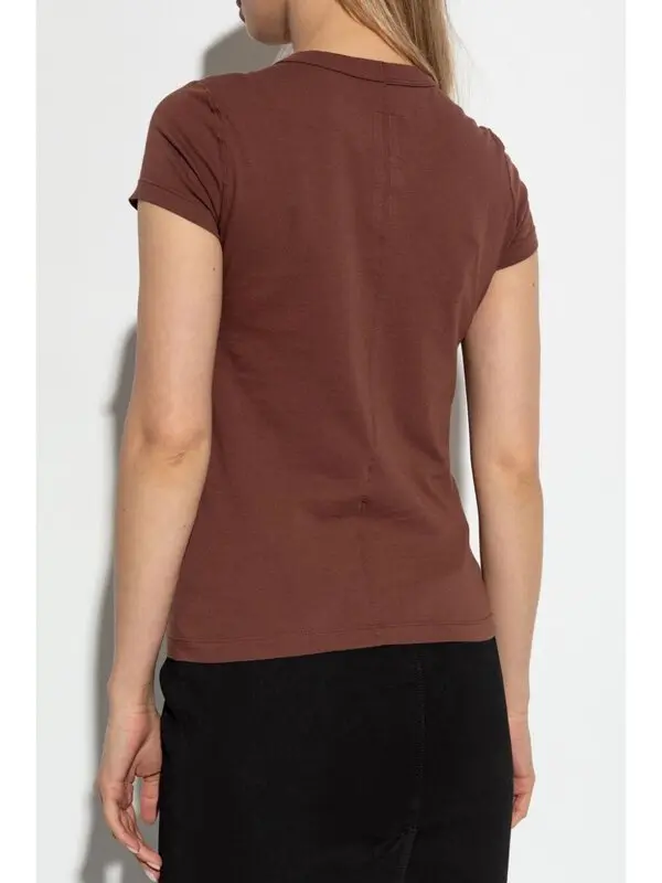 Rick Owens Level Cropped T-shirt - Red
