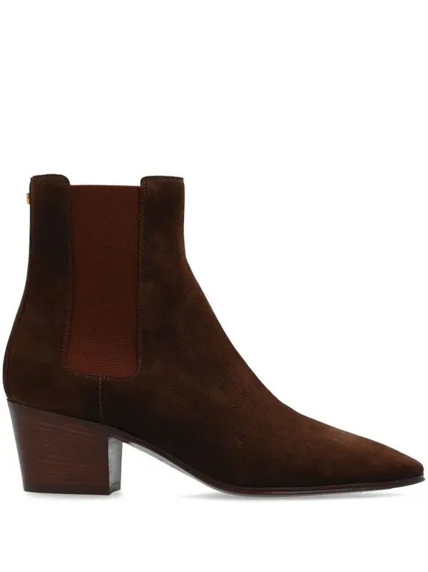 Casadei Pointed-toe Suede Chelsea Boots