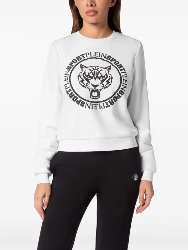 PLEIN SPORT Tiger-print Sweatshirt - White