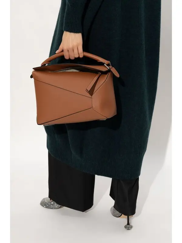 Loewe Medium Puzzle Shoulder Bag - Brown