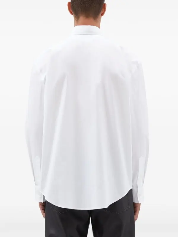 MSGM Logo-appliqué Long-sleeve Shirt
