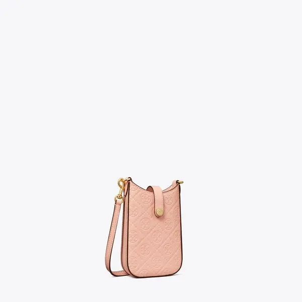 Tory Burch T Monogram Leather Phone Crossbody
