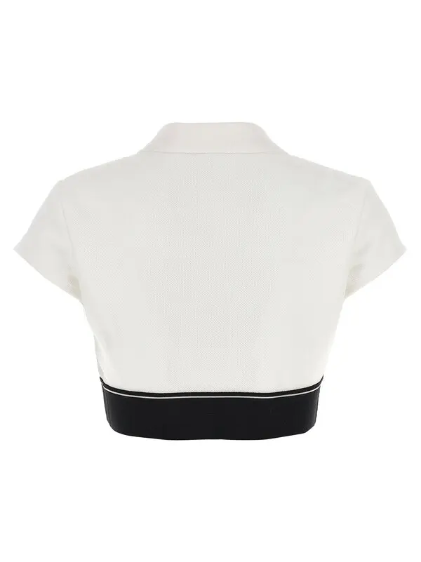 Alexander Wang Cheerleader Top' Polo Shirt In White - 10% Off