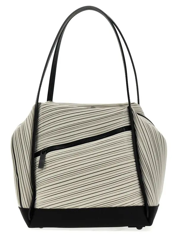 Issey Miyake Bias Pleats' Hand Bag - Gray | Editorialist