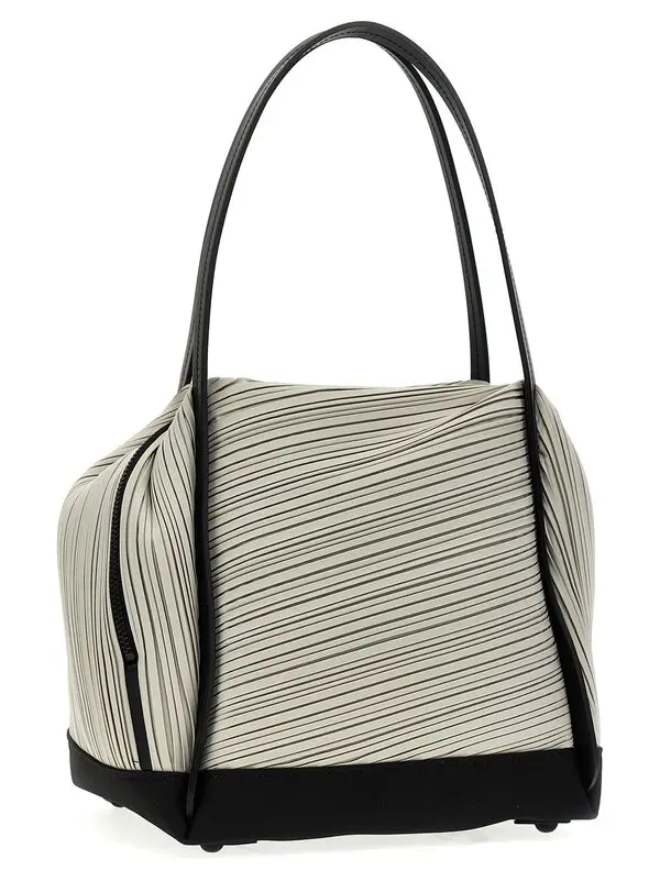 Issey Miyake Bias Pleats' Hand Bag - Gray | Editorialist