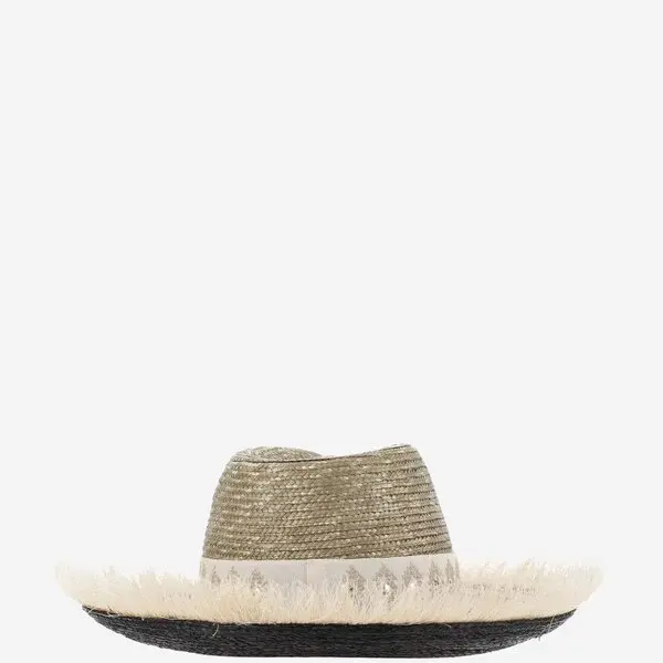 FERRUCCIO VECCHI Straw And Viscose Hat