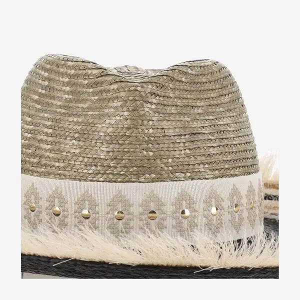 FERRUCCIO VECCHI Straw And Viscose Hat
