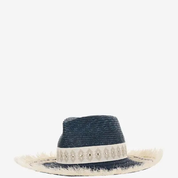 FERRUCCIO VECCHI Straw And Viscose Hat