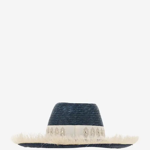 FERRUCCIO VECCHI Straw And Viscose Hat