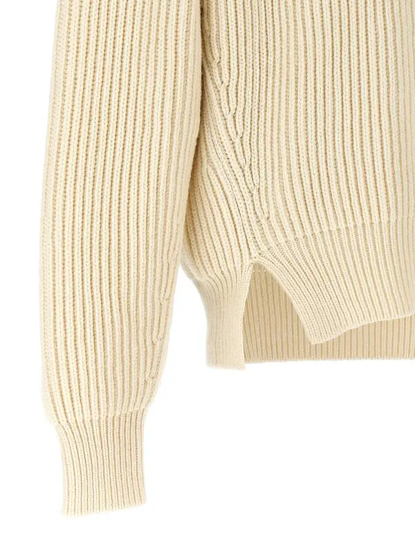 JIL SANDER Chunky Sweater - White