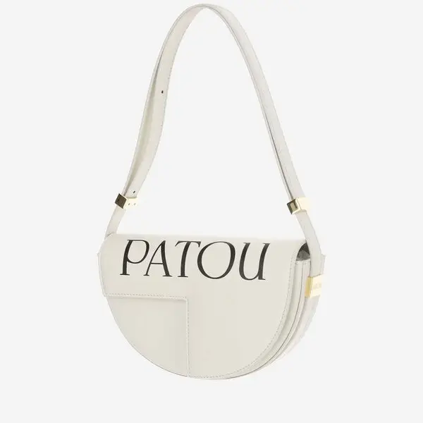 Patou Le Petit Leather Bag - White