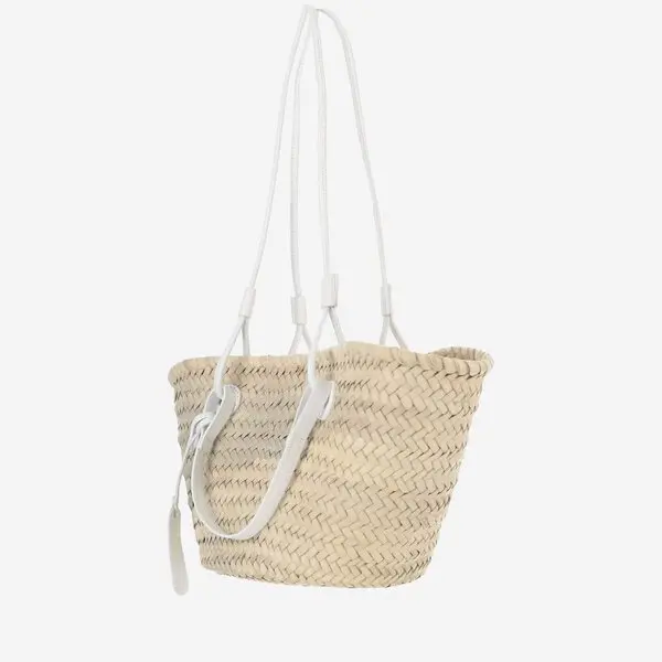FILIPPO CATARZI Straw Tote With Logo