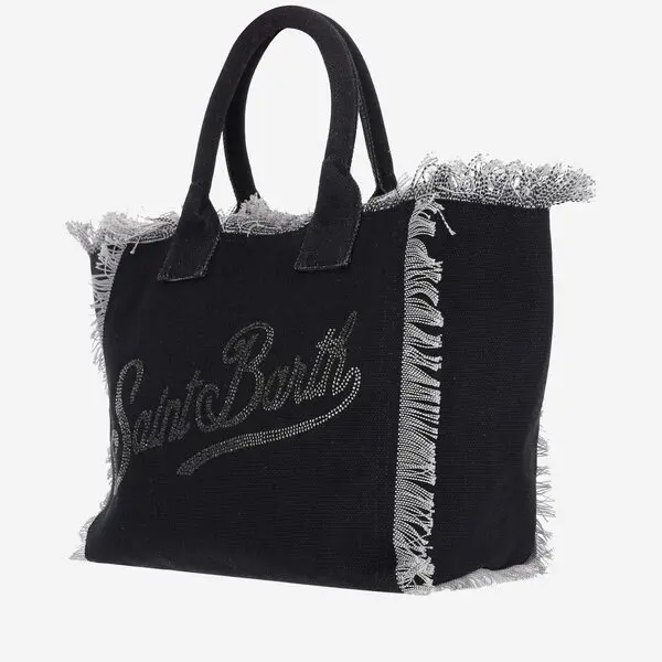 MC2 SAINT BARTH Rhinestone Logo Vanity Bag