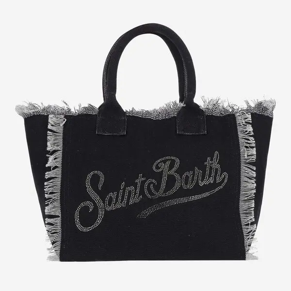 MC2 SAINT BARTH Rhinestone Logo Vanity Bag