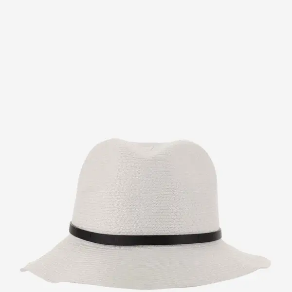 FILIPPO CATARZI Paper-blend Brim Hat - White