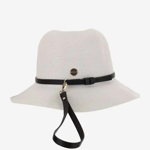 FILIPPO CATARZI Paper-blend Brim Hat - White