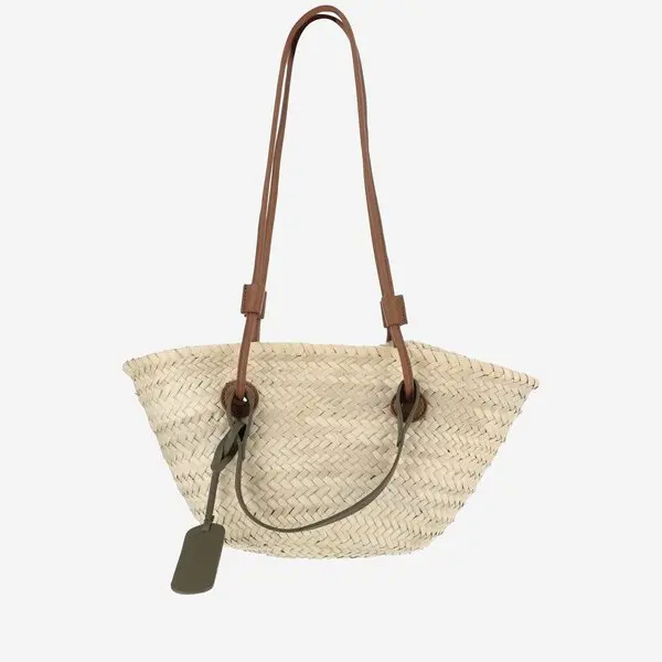 FILIPPO CATARZI Straw Tote Bag With Logo