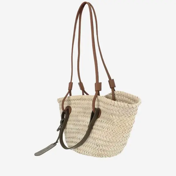 FILIPPO CATARZI Straw Tote Bag With Logo