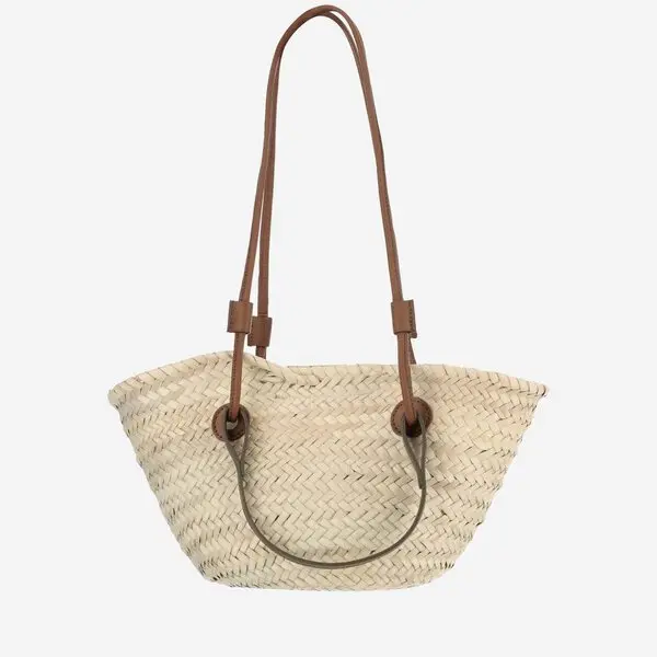 FILIPPO CATARZI Straw Tote Bag With Logo