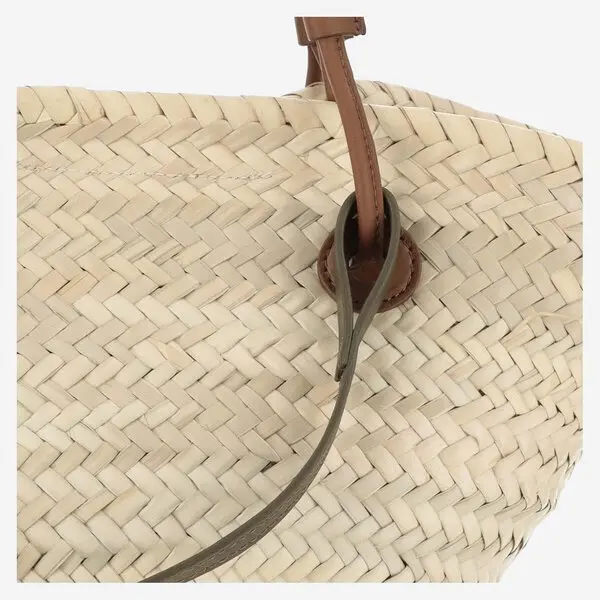 FILIPPO CATARZI Straw Tote Bag With Logo