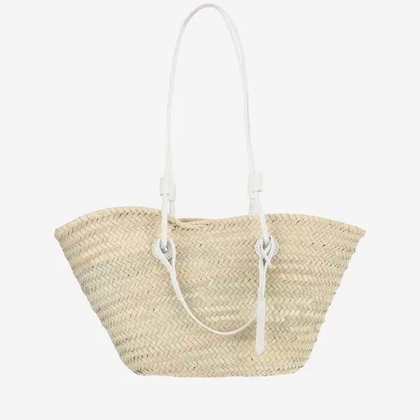 FILIPPO CATARZI Straw Tote Bag With Logo