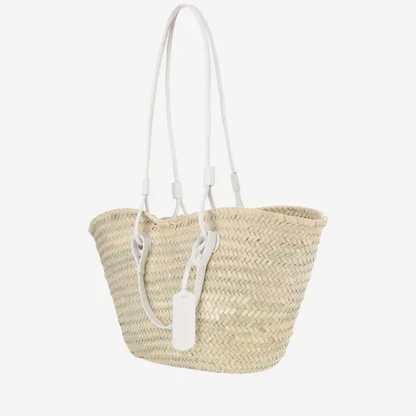 FILIPPO CATARZI Straw Tote Bag With Logo