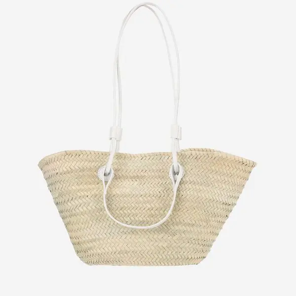 FILIPPO CATARZI Straw Tote Bag With Logo