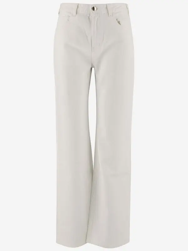 Chloé Cotton-hemp Blend Boyfriend Jeans