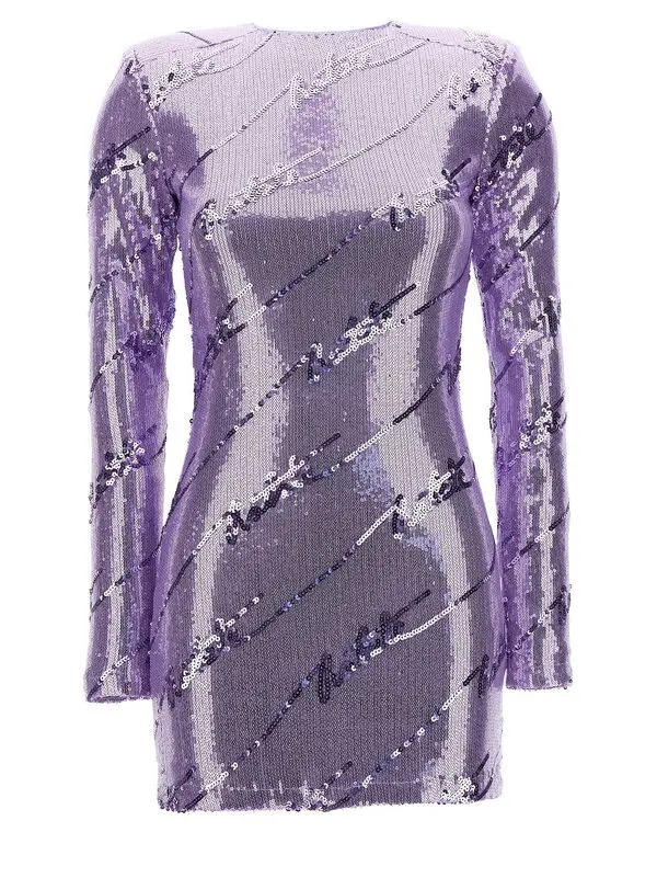 Remain Birger Christensen Sequin Mini Dress - Purple