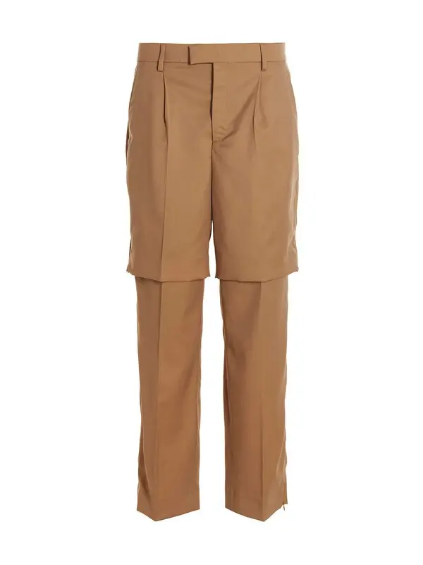 VTMNTS Tailored Virgin Wool Pants - Beige