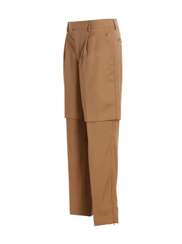 VTMNTS Tailored Virgin Wool Pants - Beige