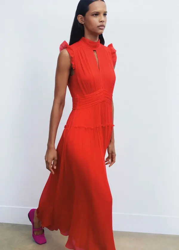 crinkle silk dress Thea Dress