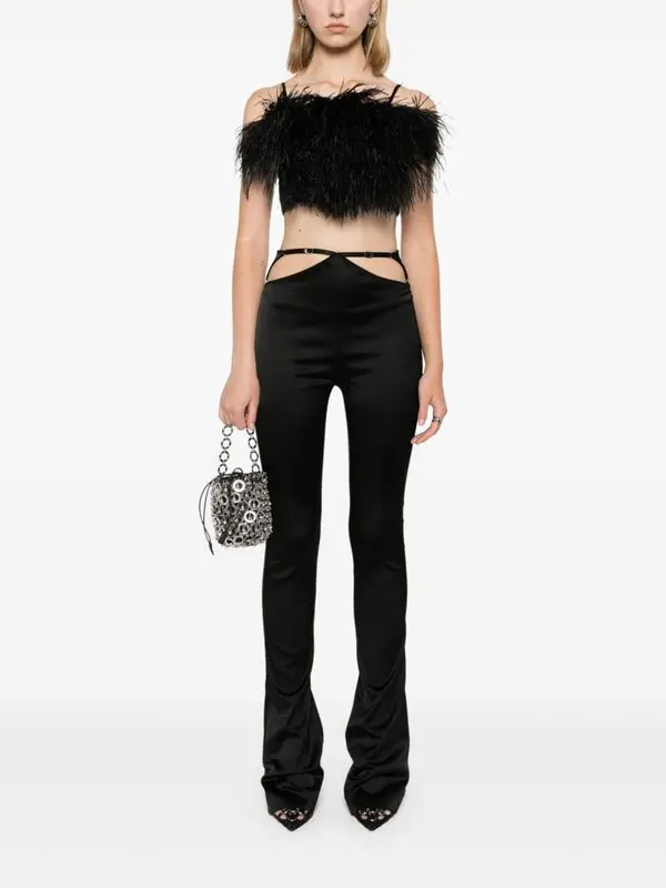 Attico Cut-out Flared Trousers